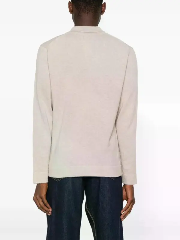 ZANONE Marl-knit Polo Shirt - Neutrals
