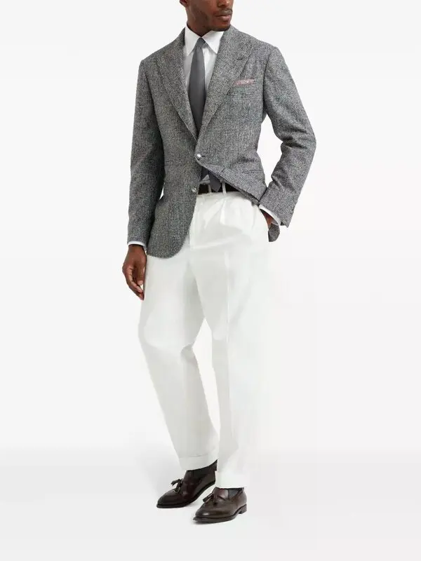 Brunello Cucinelli Single-breasted Checked Blazer