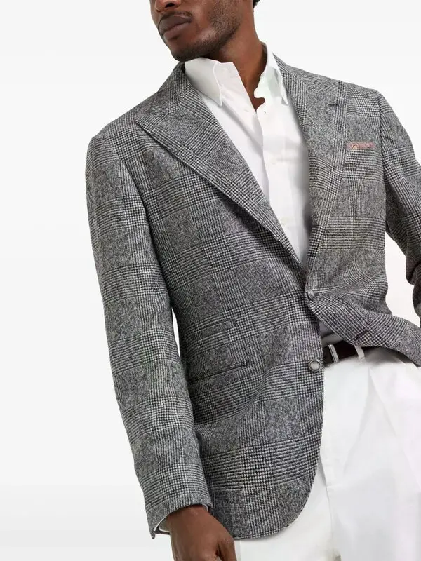 Brunello Cucinelli Single-breasted Checked Blazer