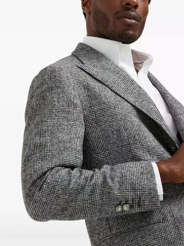 Brunello Cucinelli Single-breasted Checked Blazer