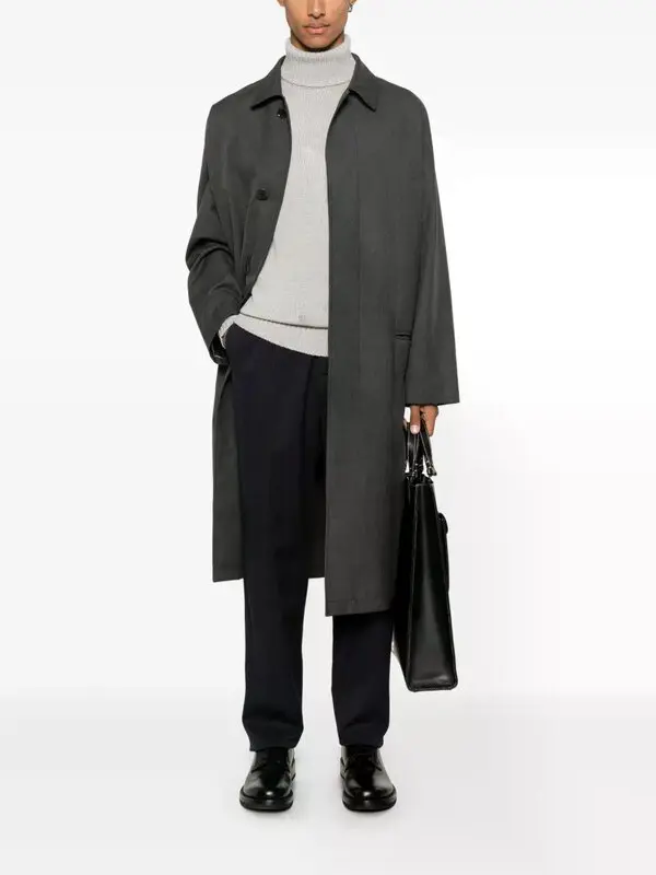 ZANONE Virgin Wool Roll Neck Sweater - Grey