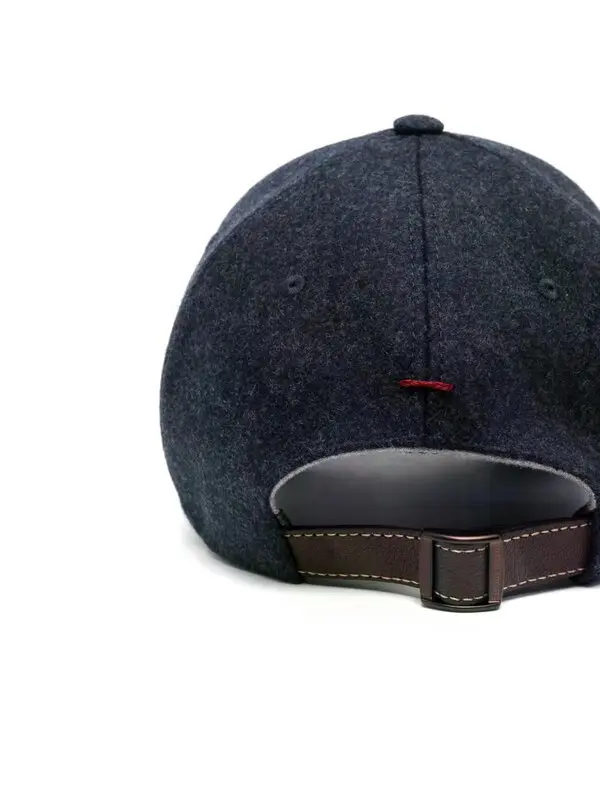 Brunello Cucinelli Embroidered-logo Wool Baseball Cap