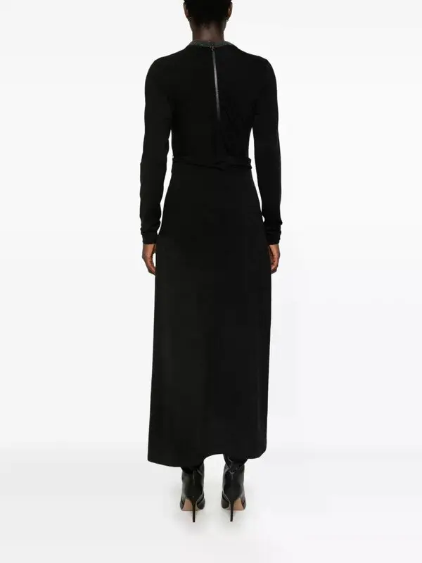 Brunello Cucinelli Draped Jersey Maxi Dress