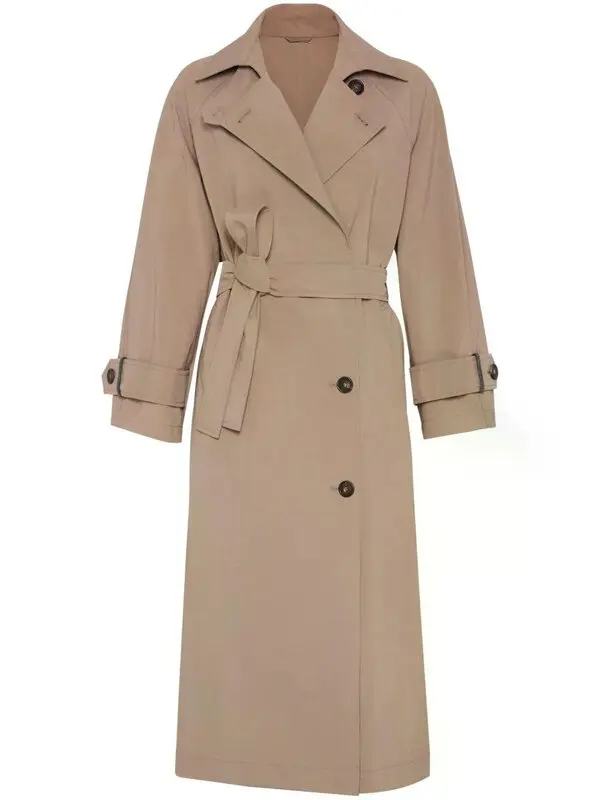 Brunello Cucinelli Belted Trench Coat