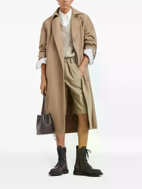 Brunello Cucinelli Belted Trench Coat