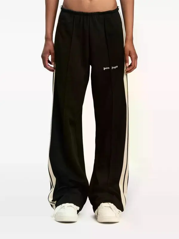 Palm Angels Logo-embroidered Wide-leg Track Pants