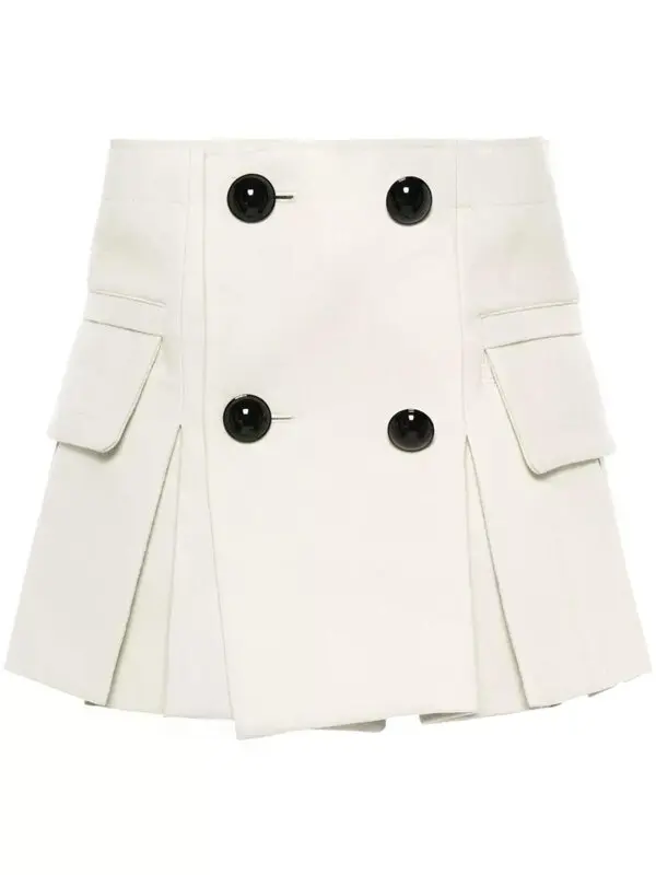Sacai Pleated Thigh-length Shorts