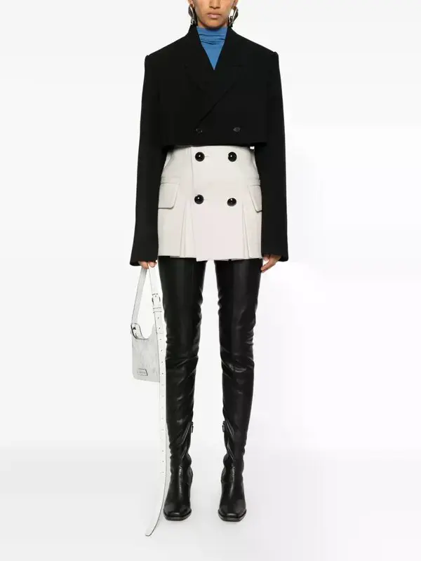 Sacai Pleated Thigh-length Shorts