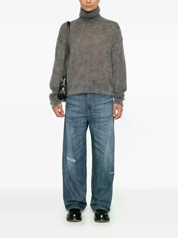 Saint Laurent Brushed Mohair-blend Sweater