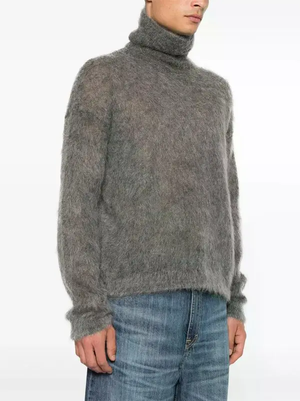 Saint Laurent Brushed Mohair-blend Sweater