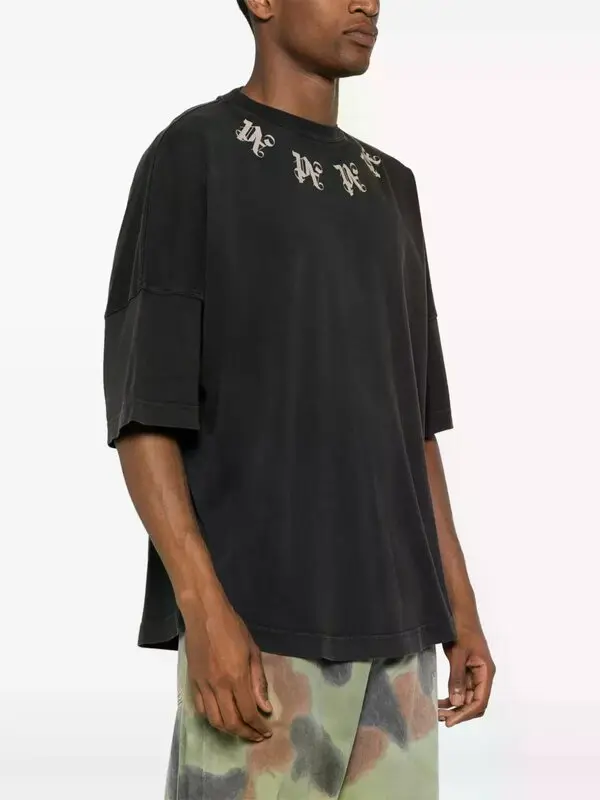 Palm Angels Monogram-print Cotton T-shirt