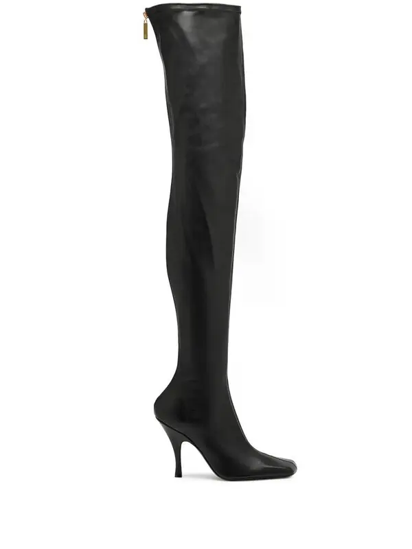 Khaite 100mm Eva Over-the-knee Boots With Zip Detail