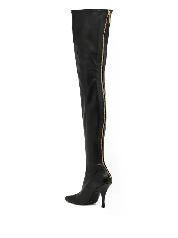 Khaite 100mm Eva Over-the-knee Boots With Zip Detail