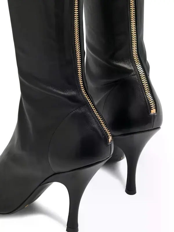 Khaite 100mm Eva Over-the-knee Boots With Zip Detail