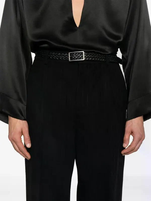 Saint Laurent Striped Flannel Trousers