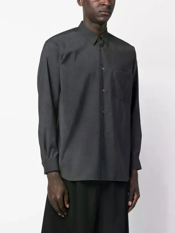 Comme Des Garçons Long-sleeve Wool Shirt