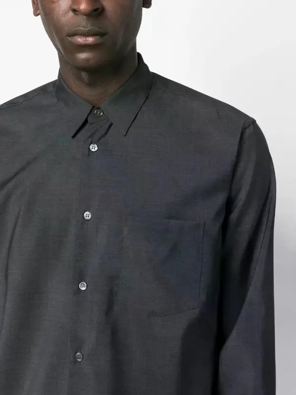 Comme Des Garçons Long-sleeve Wool Shirt