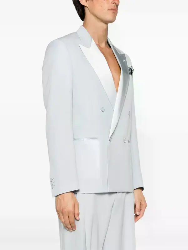 Off-White Peak-lapels Double-breasted Blazer