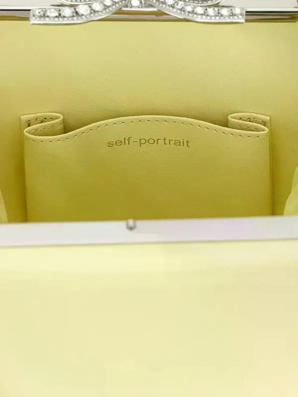 SELF-PORTRAIT Rhinestone-bow Tote Bag