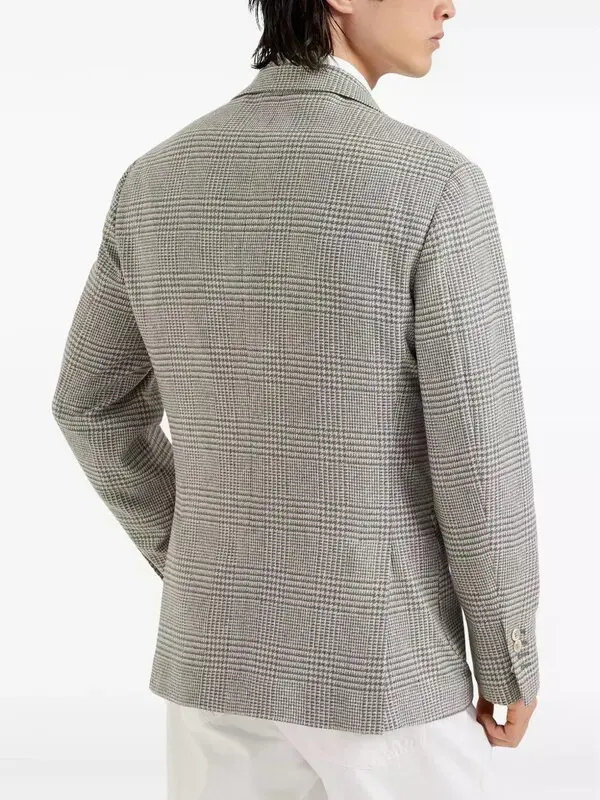 Brunello Cucinelli Single-breasted Checked Blazer