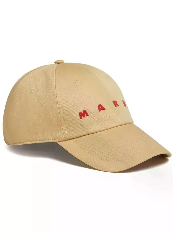 Marni Logo-embroidered Cotton Baseball Cap - Brown