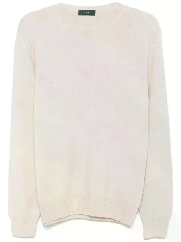 ZANONE Virgin Wool Crew Neck Sweater - Neutrals