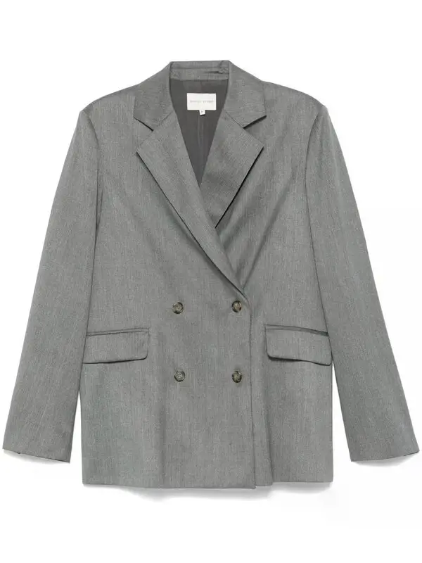 Loulou De Saison Tailored Double-breasted Twill Blazer