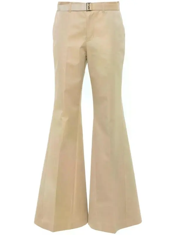 Sacai Flared Belted Trousers
