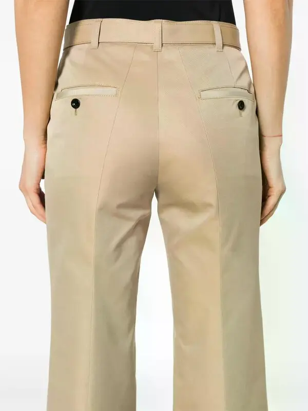 Sacai Flared Belted Trousers