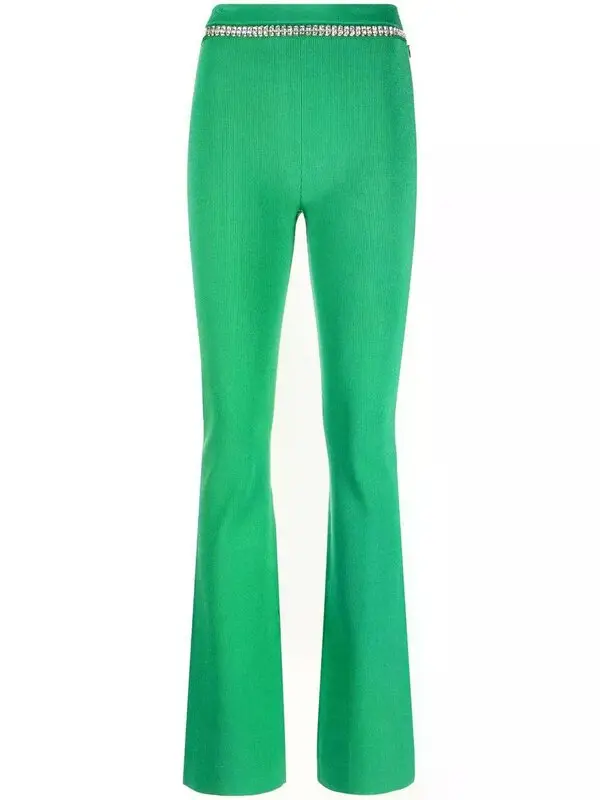 Rabanne Rhinestone-embellished Flared Trousers