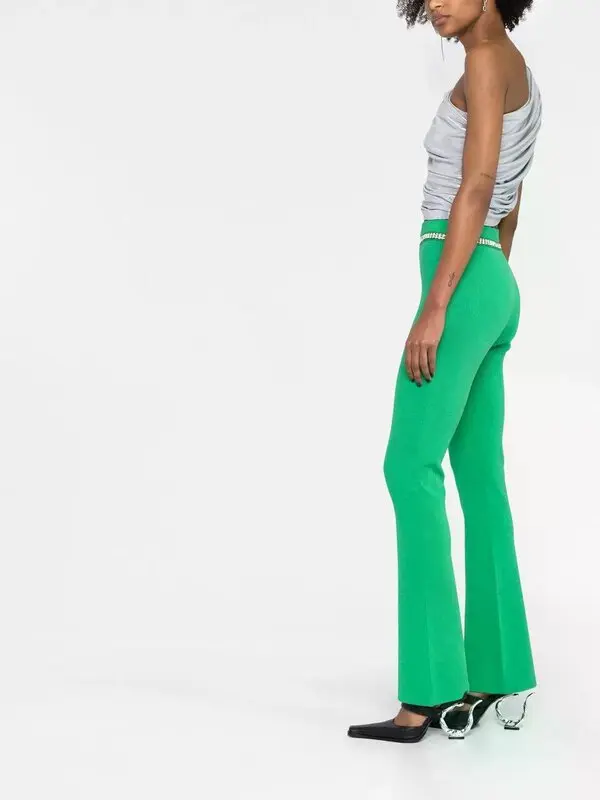 Rabanne Rhinestone-embellished Flared Trousers