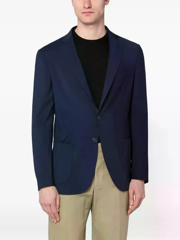 SANTANIELLO Single-breasted Blazer - Blue