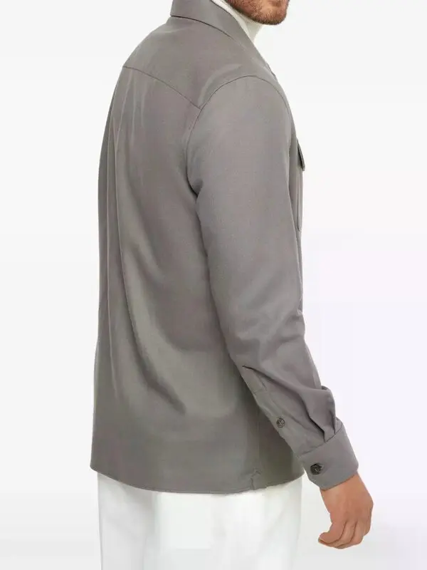 Brunello Cucinelli Camp-collar Long-sleeve Shirt