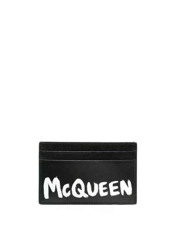 Alexander McQueen Logo-print Leather Cardholder