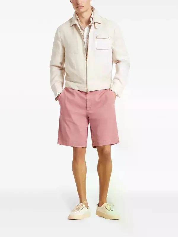Brunello Cucinelli Knee-length Denim Bermuda Shorts - Red