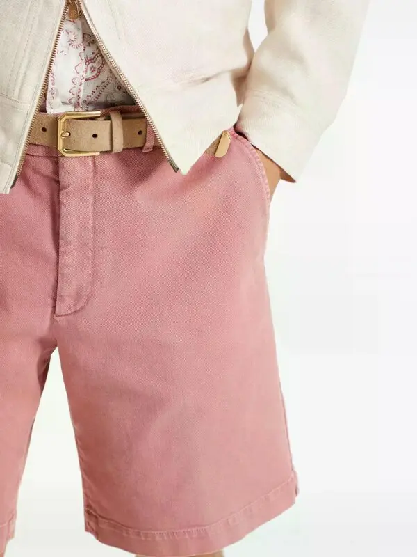 Brunello Cucinelli Knee-length Denim Bermuda Shorts - Red