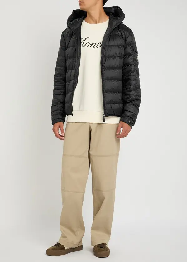 Moncler Najan Quilted Hooded Shell Jacket - Black