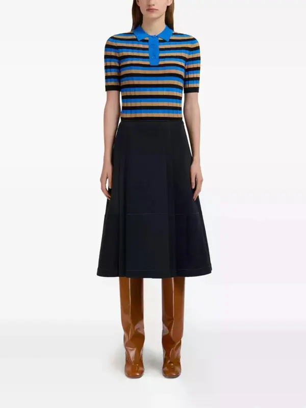 Marni Pleated Midi Skirt