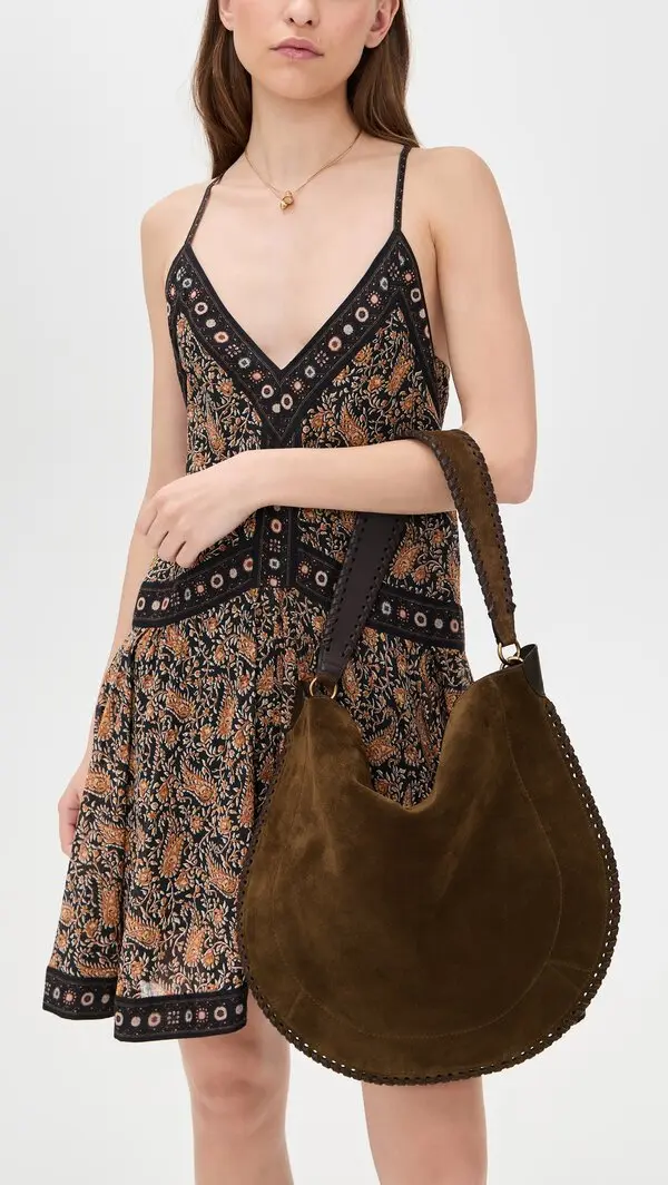 Isabel Marant Étoile Oskan Hobo Soft Shoulder Bag - Bronze