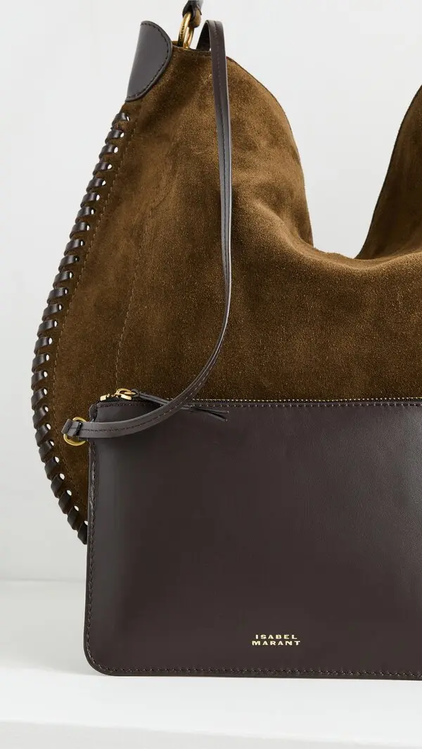 Isabel Marant Étoile Oskan Hobo Soft Shoulder Bag - Bronze