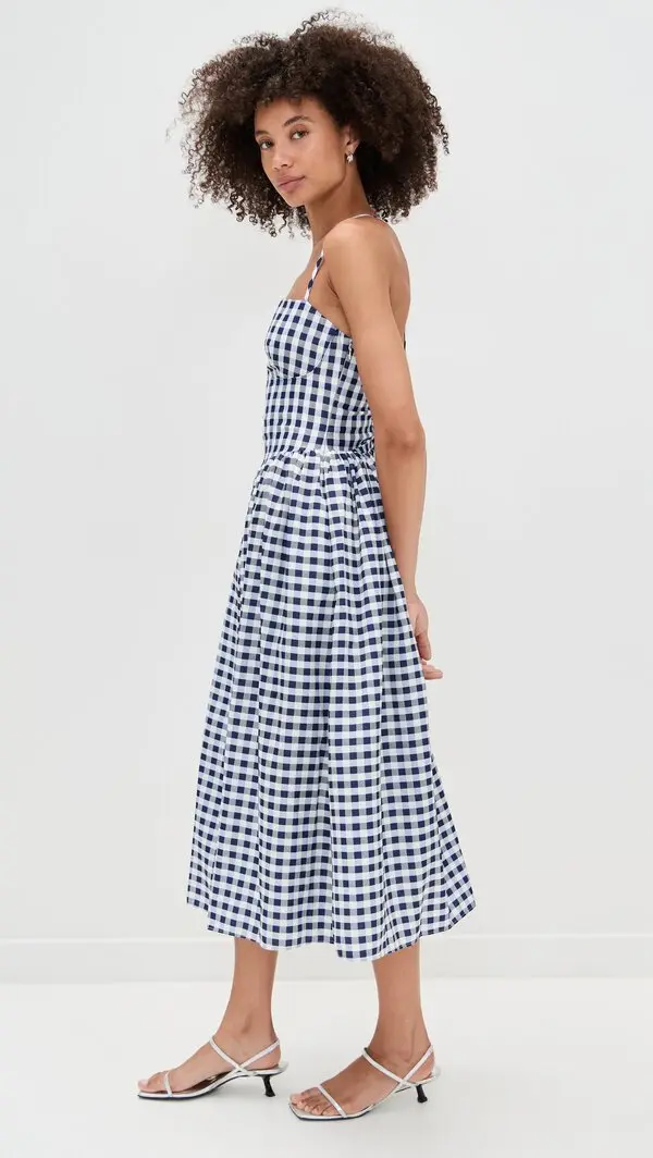 SELF-PORTRAIT Printed Taffeta Midi Dress