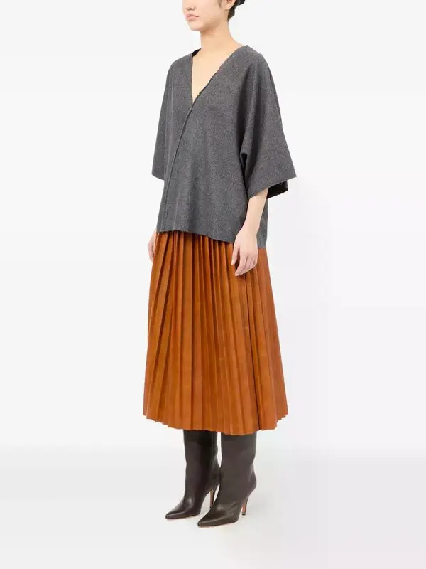 MAISON MARGIELA Raw-cut Detail Blouse - Grey