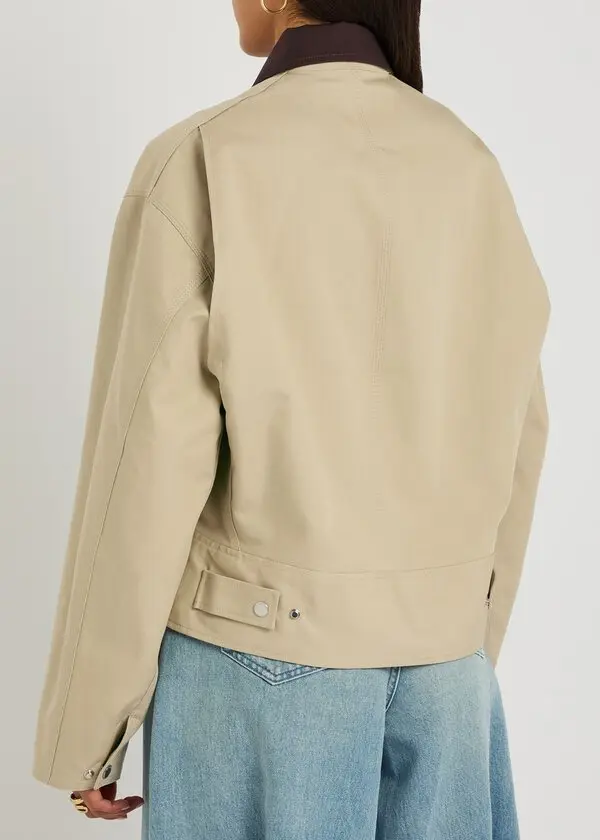 JW Anderson Peplum Cotton Jacket - Cream
