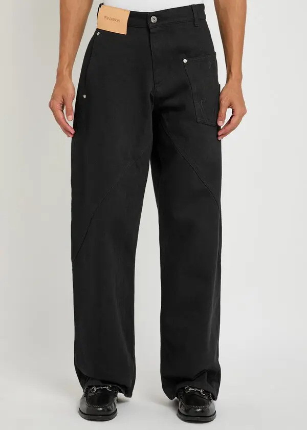 JW Anderson Twisted Workwear Wide-leg Jeans
