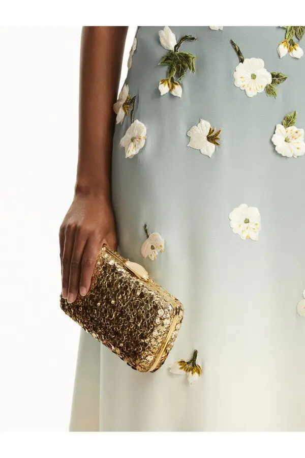 Oscar De La Renta Mosaic Sequin O Minaudière