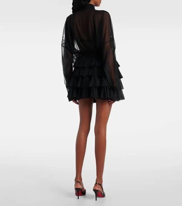 Norma Kamali Ruffled Mini Dress