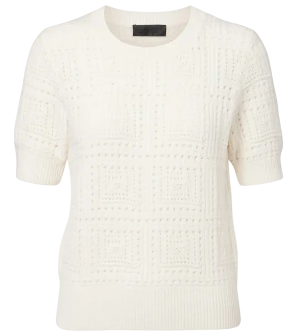 NILI LOTAN Elysia Cashmere Sweater - White