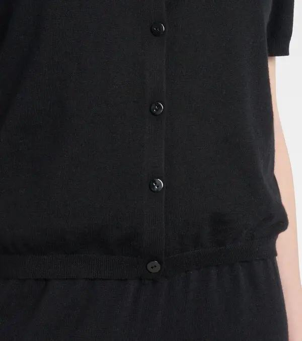 LISA YANG Charlotte Cashmere Cardigan - Black