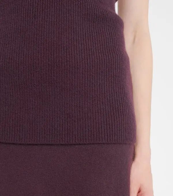 LISA YANG Maddie Open-back Cashmere Top - Brown