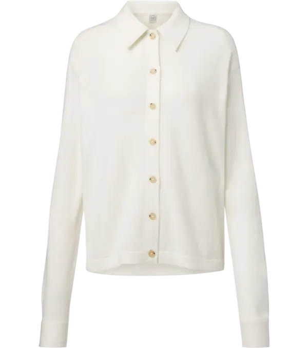 TOTEME Cashmere Cardigan - White